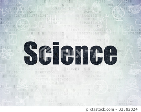 Science concept: Science on Digital Data Paper - Stock Illustration ...