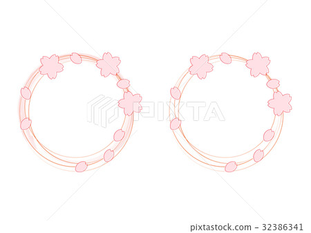 Cherry tree circle _ i - Stock Illustration [32386341] - PIXTA