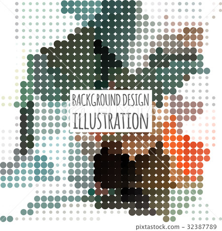 abstract business background with colorful dots - Stock Illustration ...