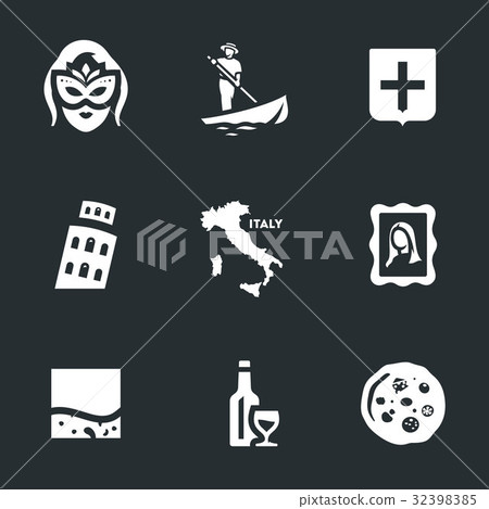 Vector Set of Venice Icons. - Stock Illustration [32398385] - PIXTA