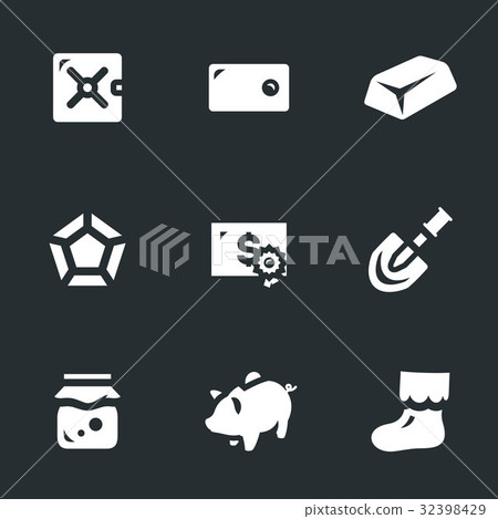 Vector Set of Saving Money Icons. - Stock Illustration [32398429] - PIXTA