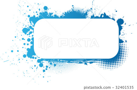 Blue grunge frame - Stock Illustration [32401535] - PIXTA