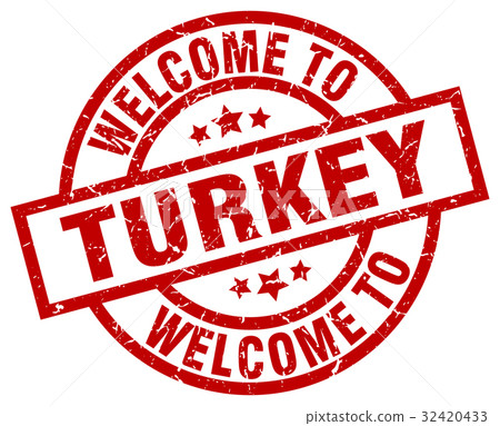 welcome to Turkey red stamp - Stock Illustration [32420433] - PIXTA