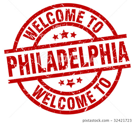 welcome to Philadelphia red stamp - Stock Illustration [32421723] - PIXTA