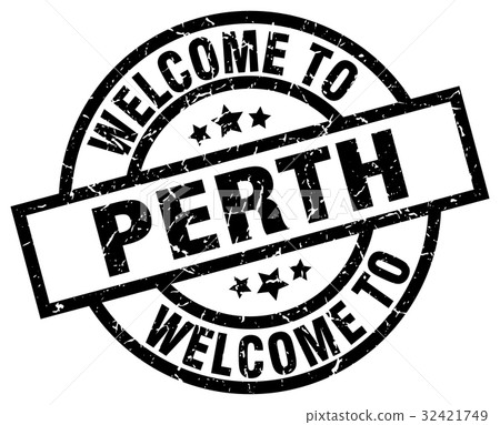 welcome to Perth black stamp - Stock Illustration [32421749] - PIXTA