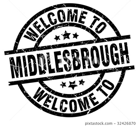 welcome to Middlesbrough black stamp - Stock Illustration [32426870 ...