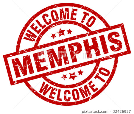 welcome to Memphis red stamp - Stock Illustration [32426937] - PIXTA