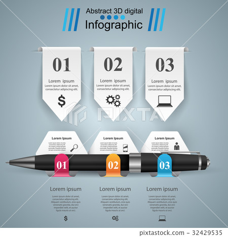 Business Infographics. Pen icon. - Stock Illustration [32429535] - PIXTA