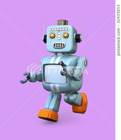 Retro style robot - Stock Illustration [32435653] - PIXTA