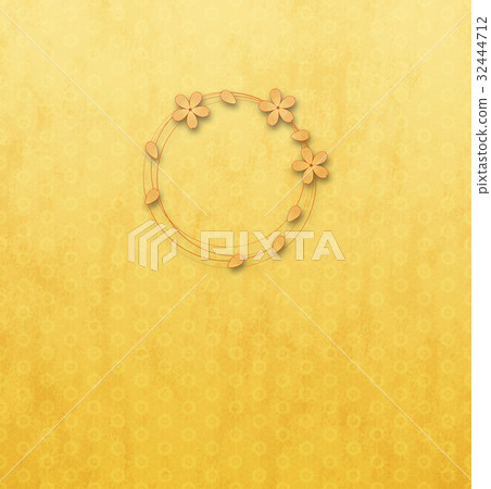 Cherry tree circle (background material) Shadow... - Stock Illustration ...