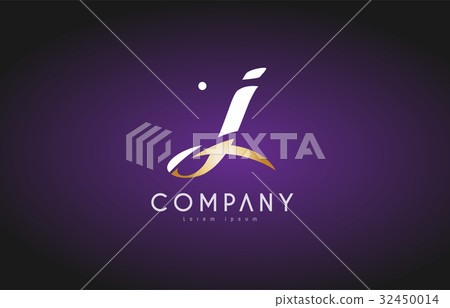 J alphabet letter gold golden logo icon design - Stock Illustration ...