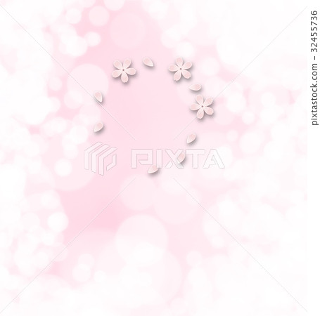 Cherry tree circle (background material) _ glitter - Stock Illustration ...