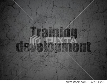 Learning concept: Training Development on grunge - Stock Illustration ...