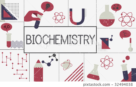 Illustration of biochemistry study scietific... - Stock Illustration ...