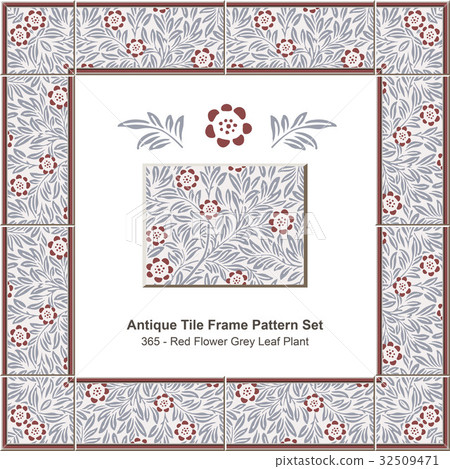 Antique tile frame retro pattern set - Stock Illustration [32509471 ...