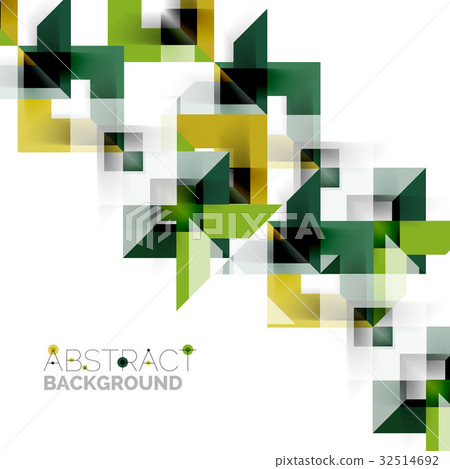 Modern square geometric pattern design on white - Stock Illustration ...