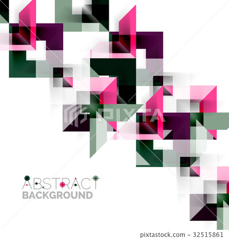 Modern square geometric pattern design on white - Stock Illustration ...