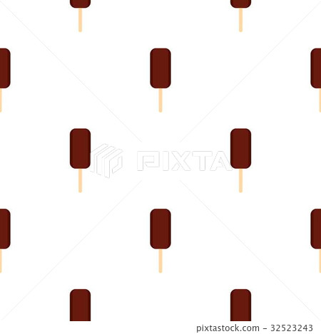 Chocolate ice cream pattern seamless - Stock Illustration [32523243 ...