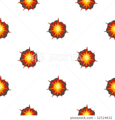 Fire explosion pattern seamless - Stock Illustration [32524632] - PIXTA