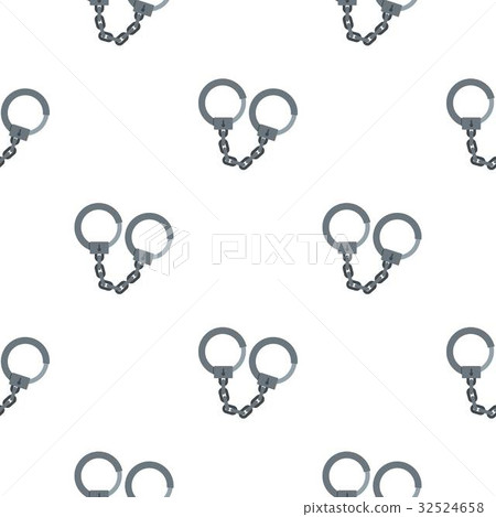 Steel handcuffs pattern seamless - Stock Illustration [32524658] - PIXTA