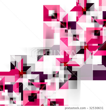 Modern square geometric pattern design on white - Stock Illustration ...