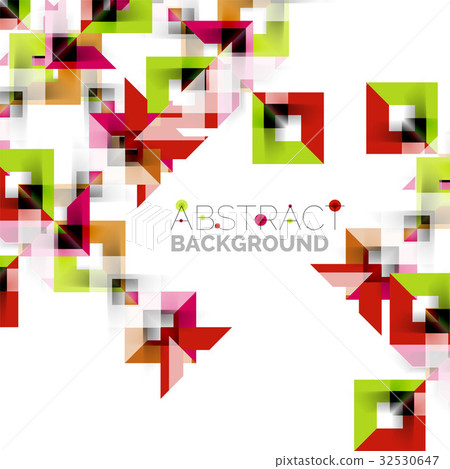 Modern square geometric pattern design on white - Stock Illustration ...
