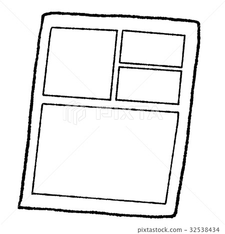 Cartoon manuscript paper - Stock Illustration [32538434] - PIXTA