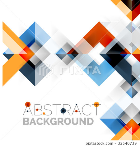 Modern square geometric pattern design on white - Stock Illustration ...