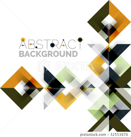 Modern square geometric pattern design on white - Stock Illustration ...