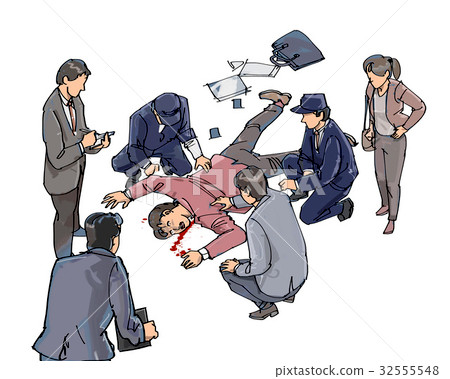 Murder scene - no background - Stock Illustration [32555548] - PIXTA