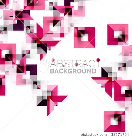 Modern square geometric pattern design on white - Stock Illustration ...