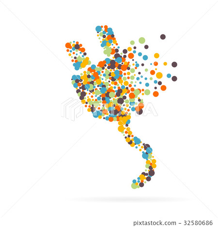 Abstract Creative concept vector icon of power - Stock Illustration ...
