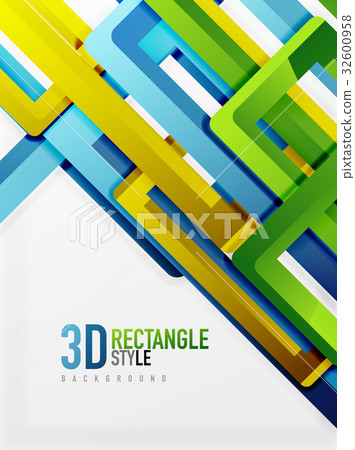 Rectangle tube elements, vector background - Stock Illustration ...