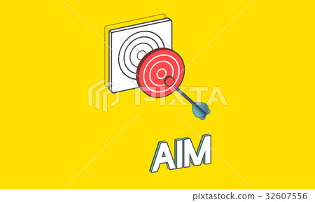 Goal focus aim sucess graphic - Stock Illustration [32607556] - PIXTA