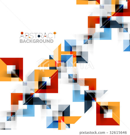 Modern square geometric pattern design on white - Stock Illustration ...