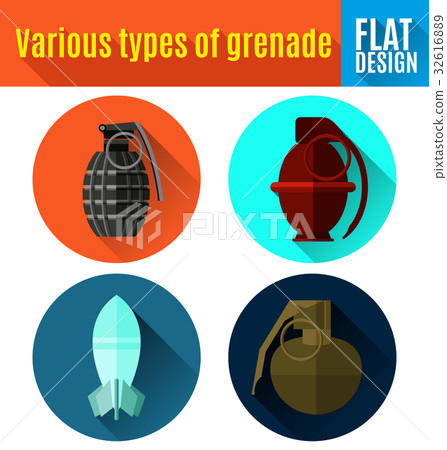 types of grenade - Stock Illustration [32616889] - PIXTA
