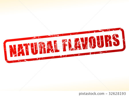natural flavours text buffered on white background - Stock Illustration ...