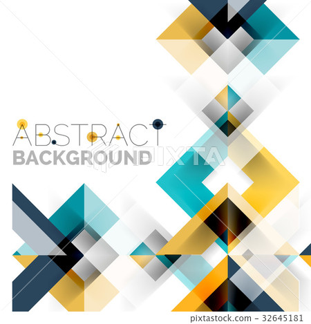 Modern square geometric pattern design on white - Stock Illustration ...