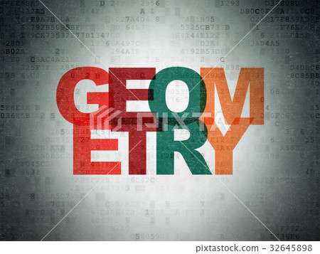 Learning concept: Geometry on Digital Data Paper - Stock Illustration ...