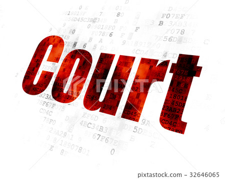 Law concept: Court on Digital background - Stock Illustration [32646065 ...