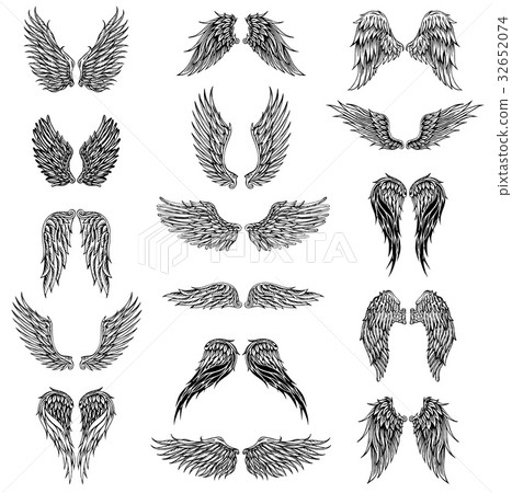 Wings graphic illustration - Stock Illustration [32652074] - PIXTA