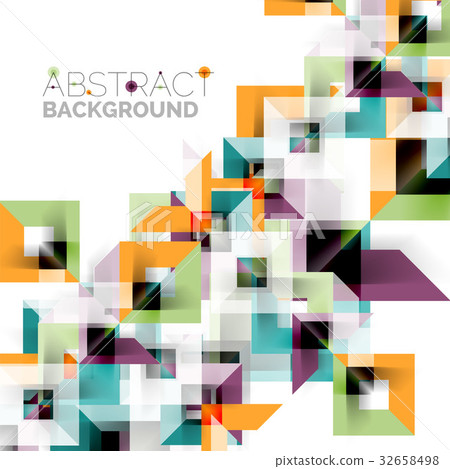 Modern square geometric pattern design on white - Stock Illustration ...