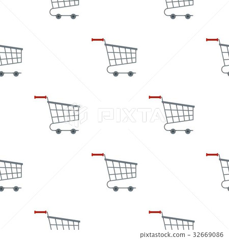 Shopping cart pattern flat - Stock Illustration [32669086] - PIXTA
