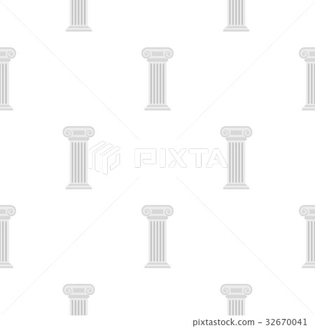 Roman column pattern flat - Stock Illustration [32670041] - PIXTA