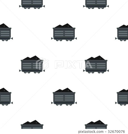 Train waggon with coal pattern flat - Stock Illustration [32670076] - PIXTA