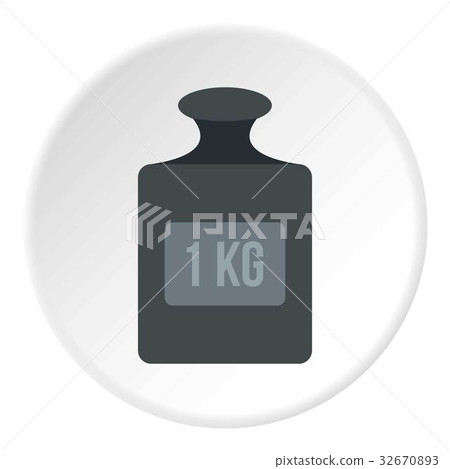 Weight 1 kg icon circle - Stock Illustration [32670893] - PIXTA