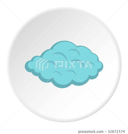 Small cloud icon circle - Stock Illustration [32672574] - PIXTA