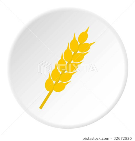 Wheat ear icon circle - Stock Illustration [32672820] - PIXTA