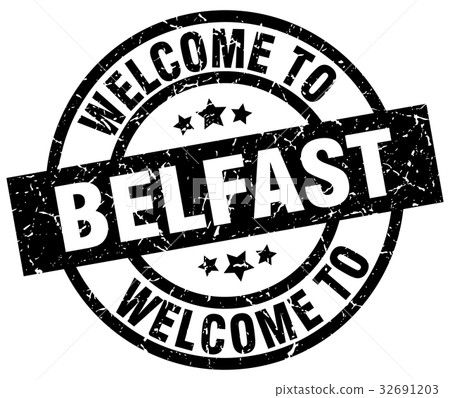 welcome to Belfast black stamp - Stock Illustration [32691203] - PIXTA