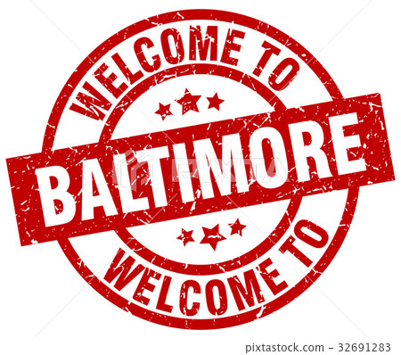 welcome to Baltimore red stamp - Stock Illustration [32691283] - PIXTA